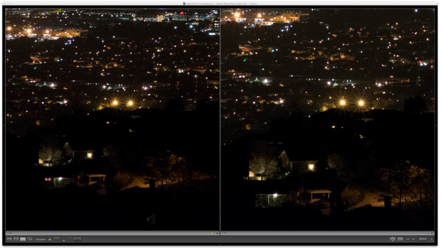 ISO 3200 comparison, with D7000 on the left and D7100 on the right ...